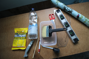 How to create a feature wall with paste-the-paper wallpaper • Turning a ...